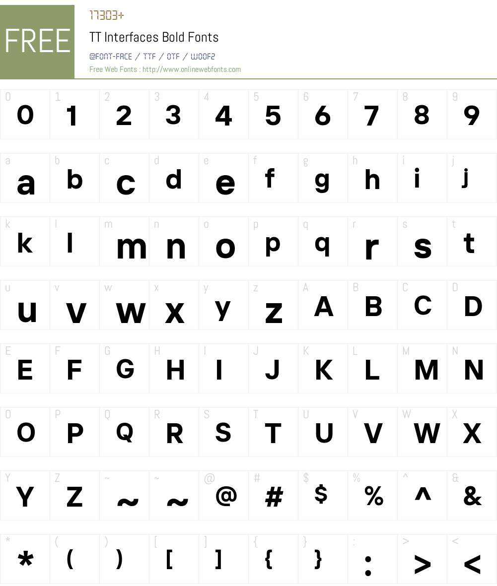 TT Interfaces Bold 1.000;YWFTv17 Fonts Free Download - OnlineWebFonts.COM