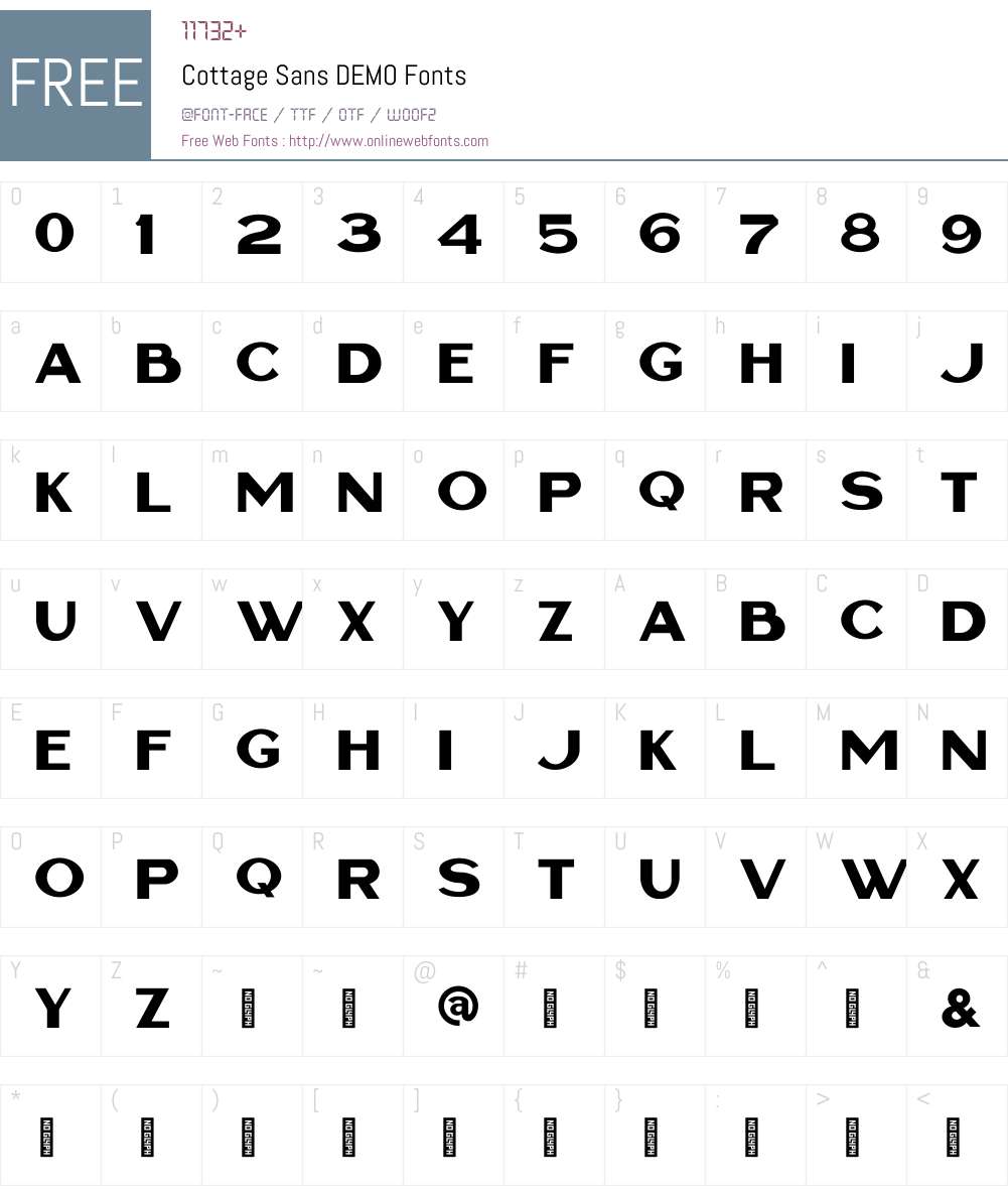 Cottage Sans DEMO 2.000 Fonts Free Download - OnlineWebFonts.COM