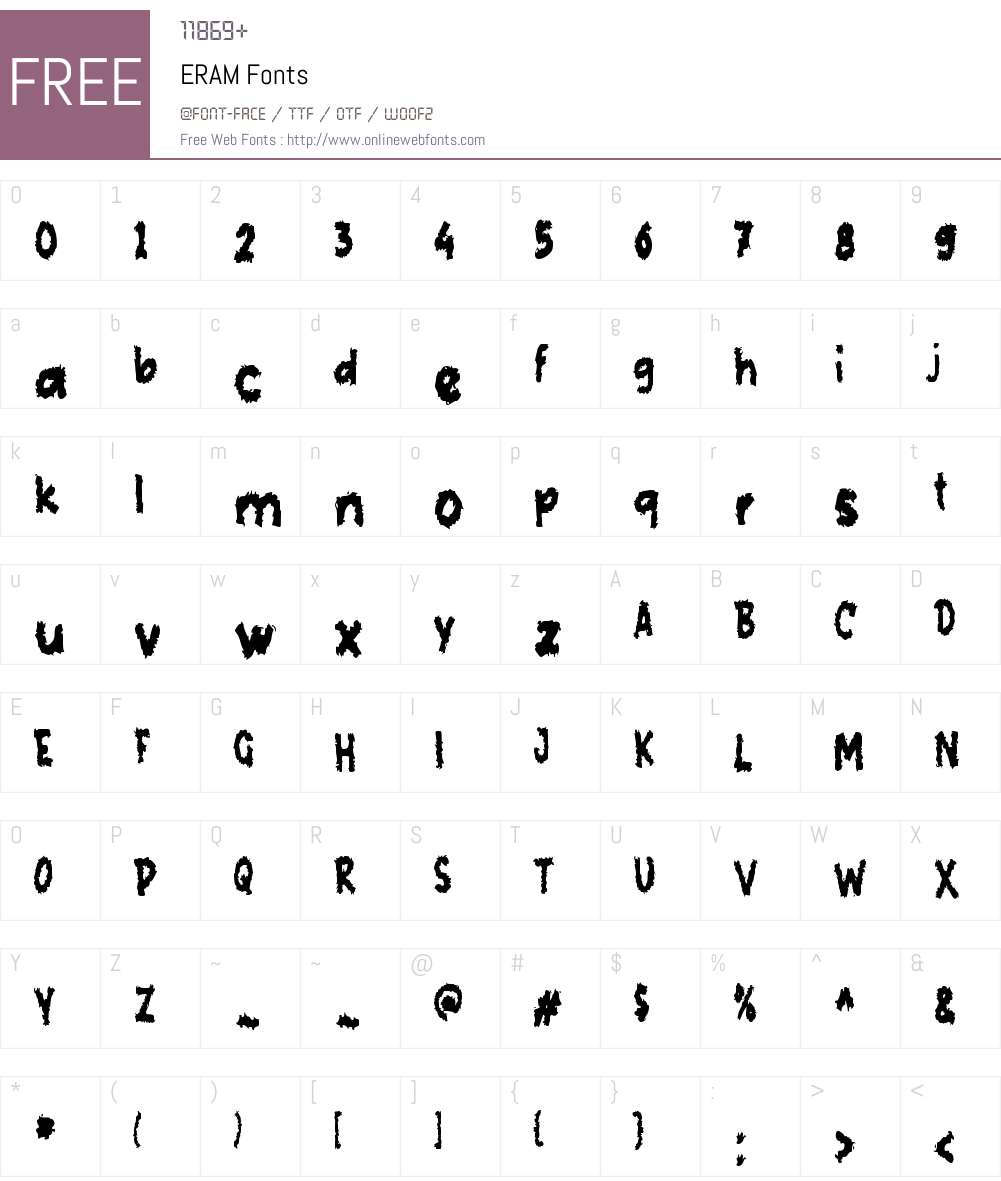 e Eram 001.000 Fonts Free Download - OnlineWebFonts.COM