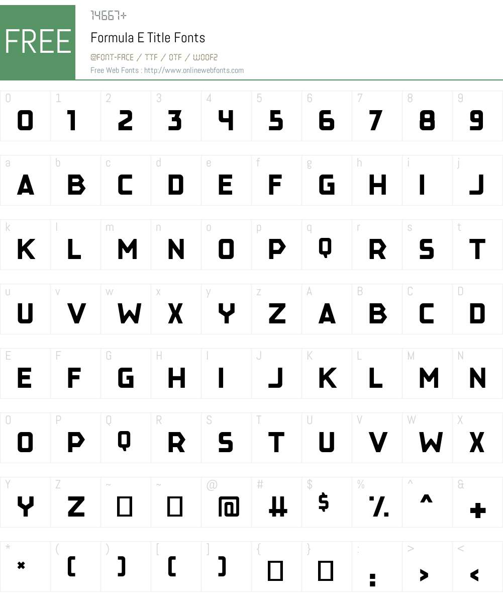 Formula E Title 1.000 Fonts Free Download - OnlineWebFonts.COM