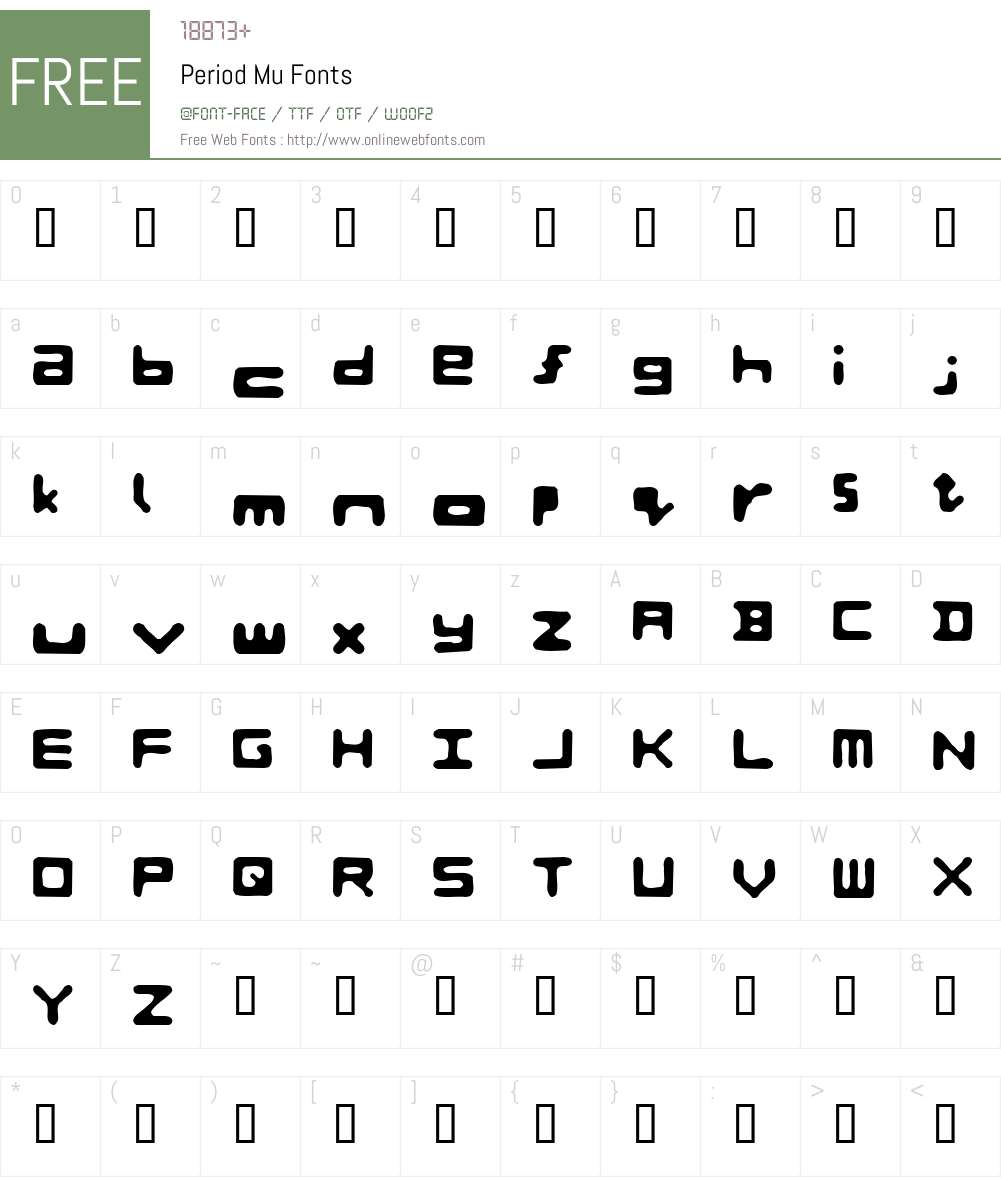 Period Mu Macromedia Fontographer 4.1 03/12/98 Fonts Free Download ...