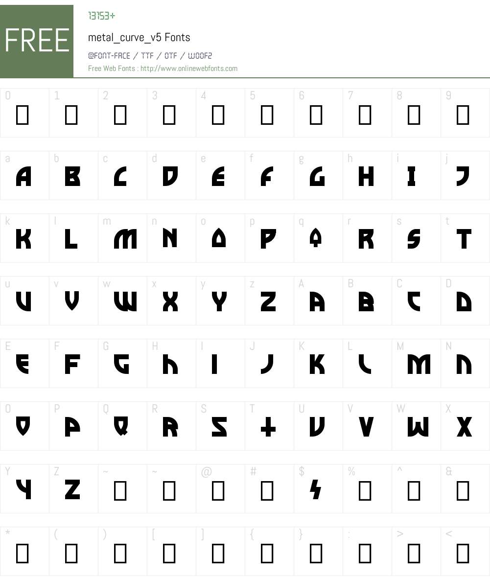 metal_curve_v5 5.0 Fonts Free Download - OnlineWebFonts.COM