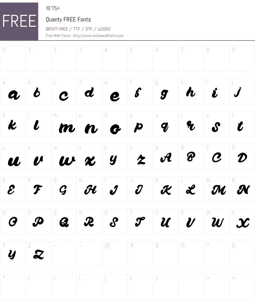 Quanty FREE 1.000 Fonts Free Download - OnlineWebFonts.COM