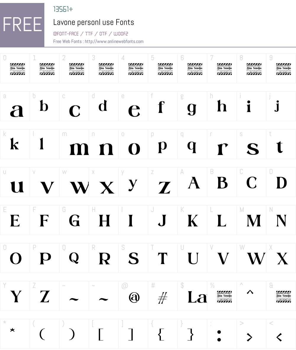 Lavone personl use 1.00;December 17, 2021;FontCreator 13.0.0.2683 64 ...