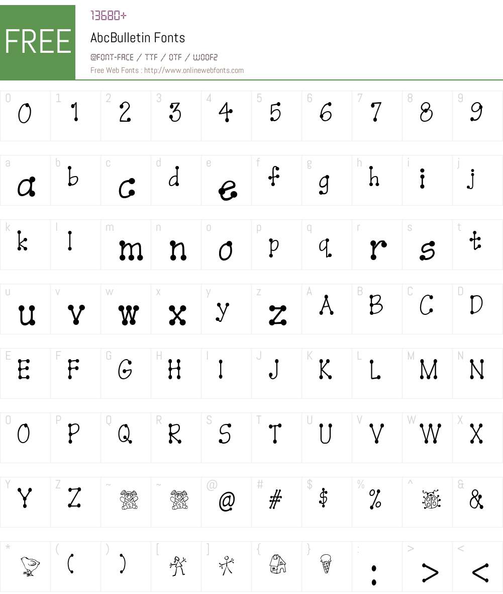 AbcBulletin Macromedia Fontographer 4.1.5 10/27/1999 Fonts Free ...
