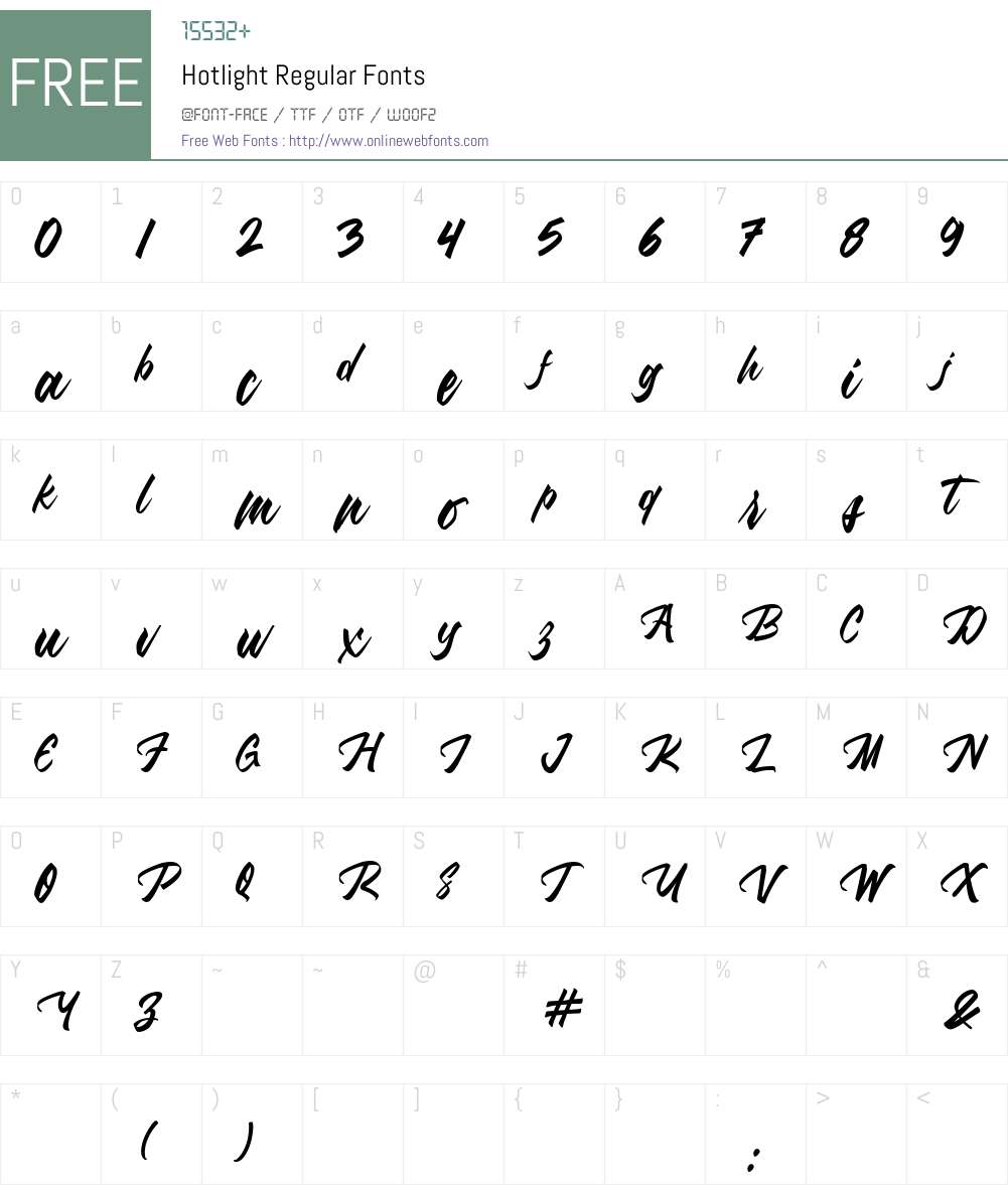 Hotlight 1.000 Fonts Free Download - OnlineWebFonts.COM