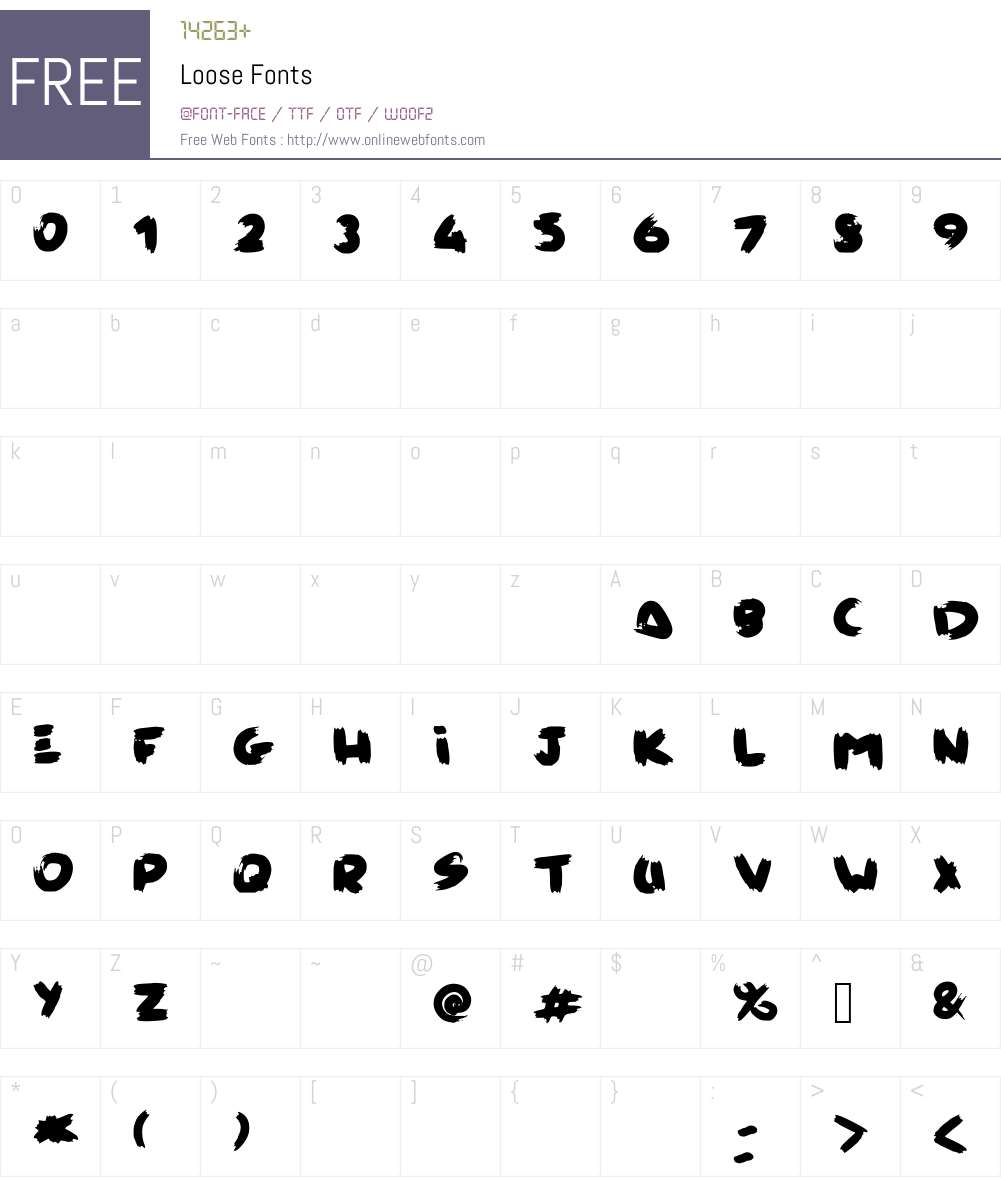 Loose 001.000 Fonts Free Download - OnlineWebFonts.COM