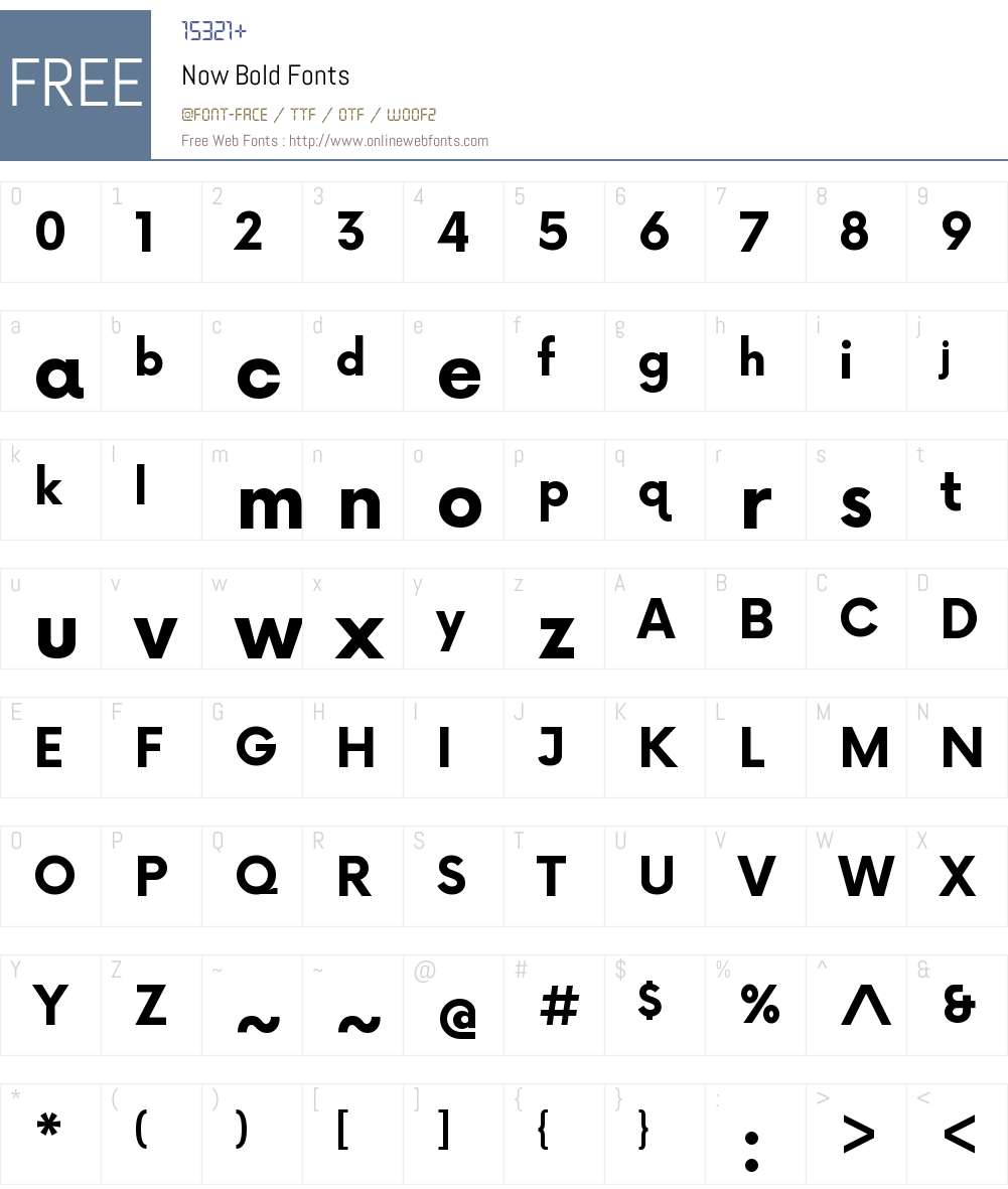 Now Bold 1.002;PS 001.002;hotconv 1.0.88;makeotf.lib2.5.64775 Fonts ...