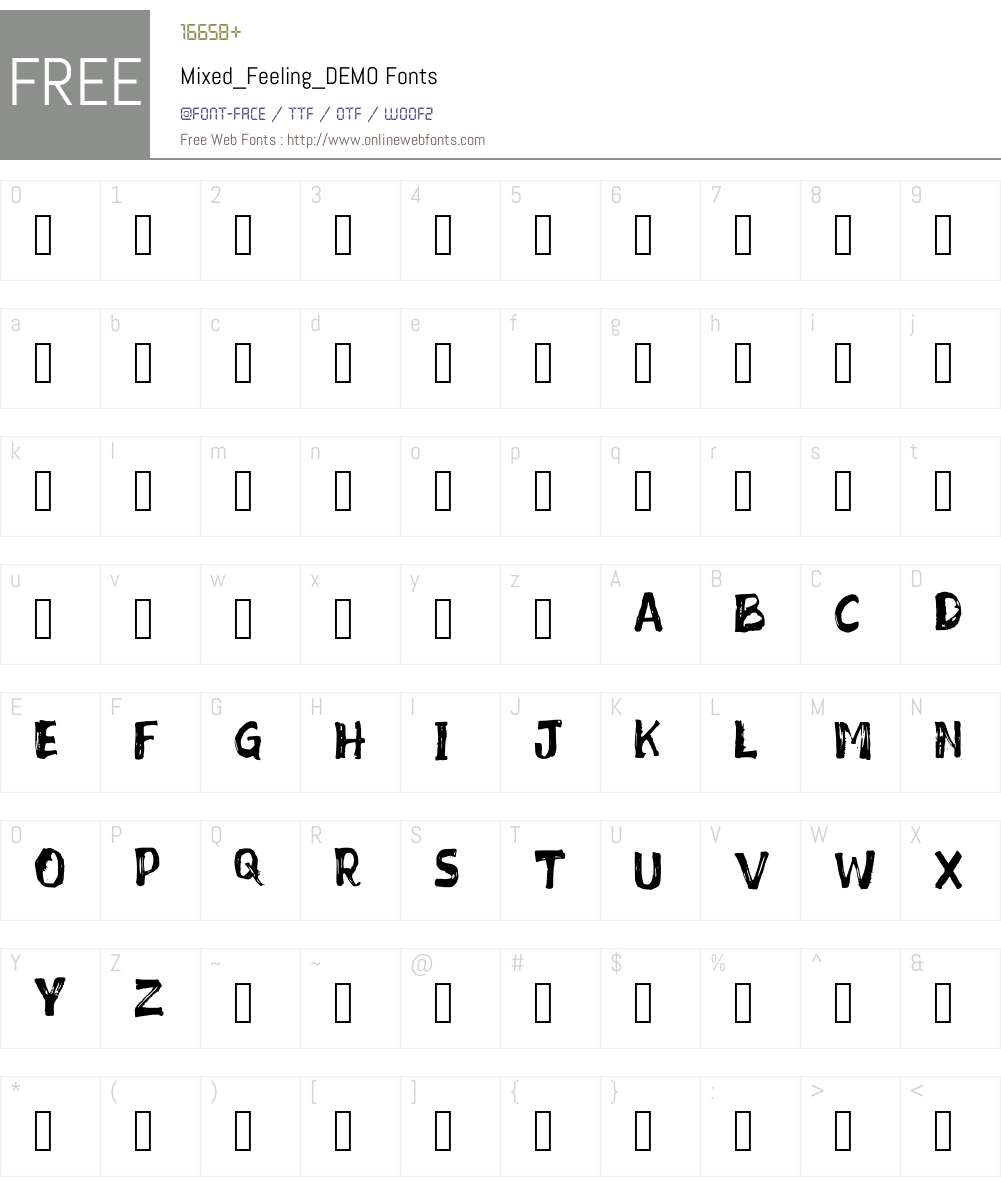 Mixed_Feeling_DEMO 001.001 Fonts Free Download - OnlineWebFonts.COM