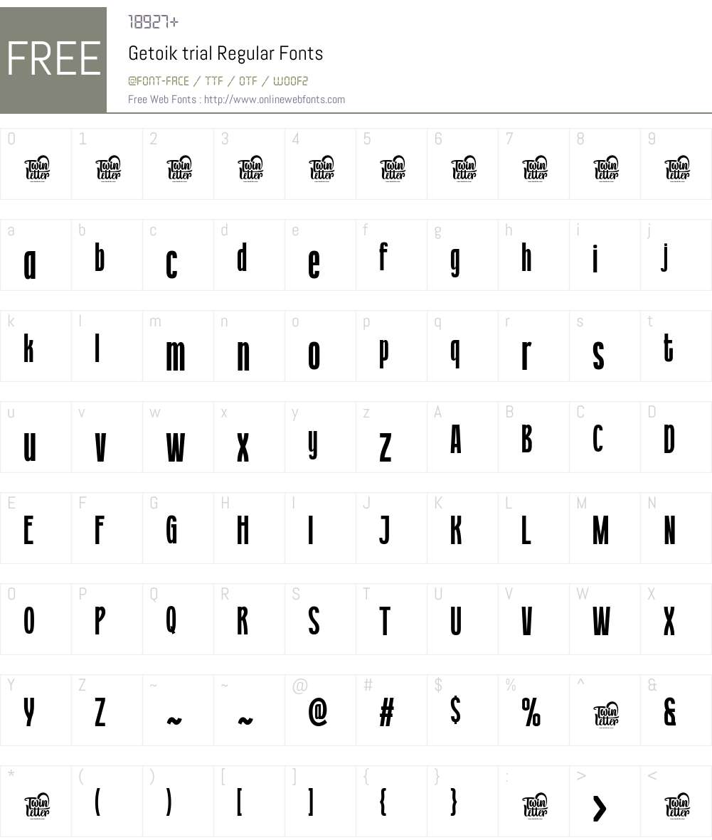 Getoik trial 1.000 Fonts Free Download - OnlineWebFonts.COM