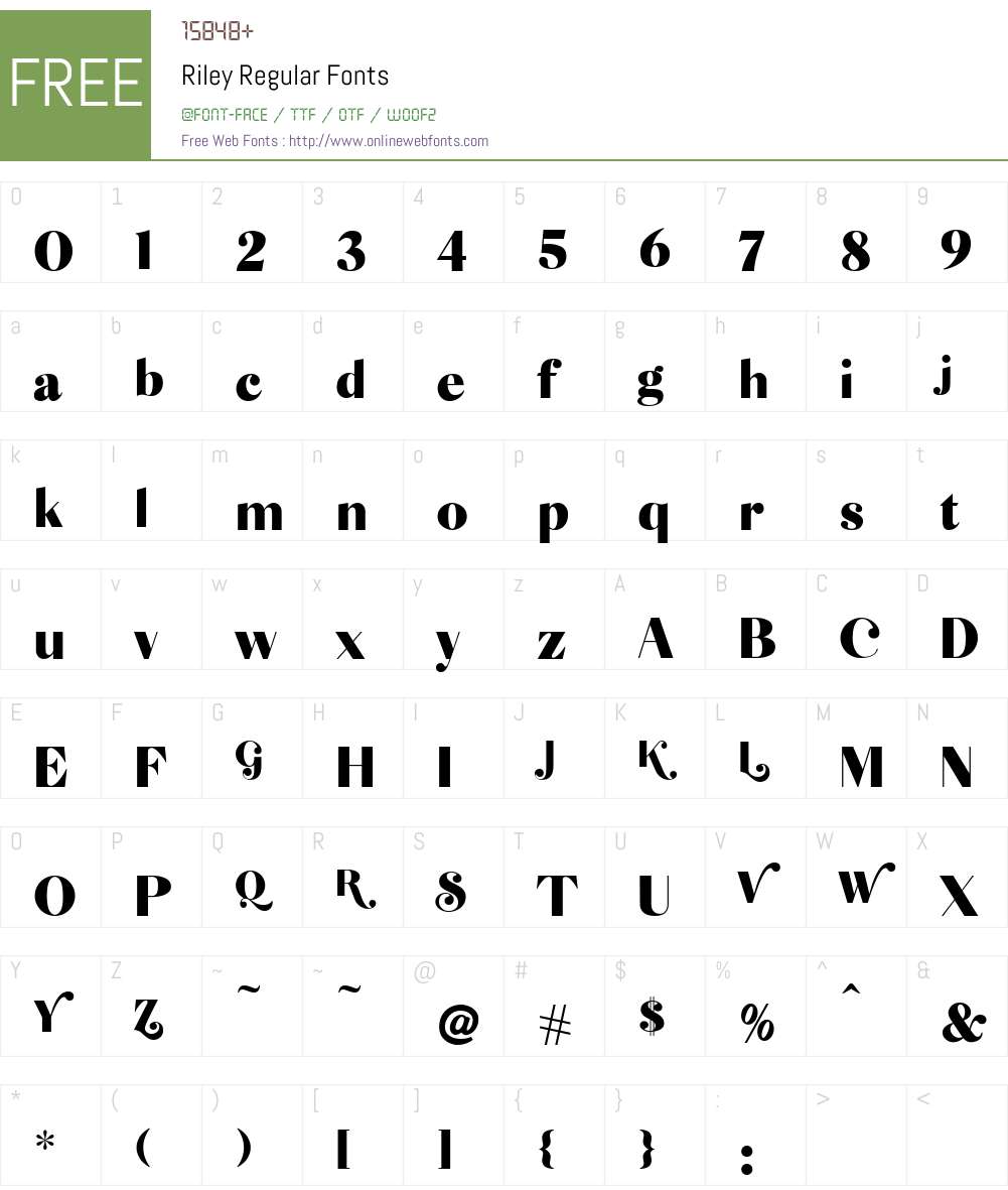 Riley 1.000 Fonts Free Download - OnlineWebFonts.COM
