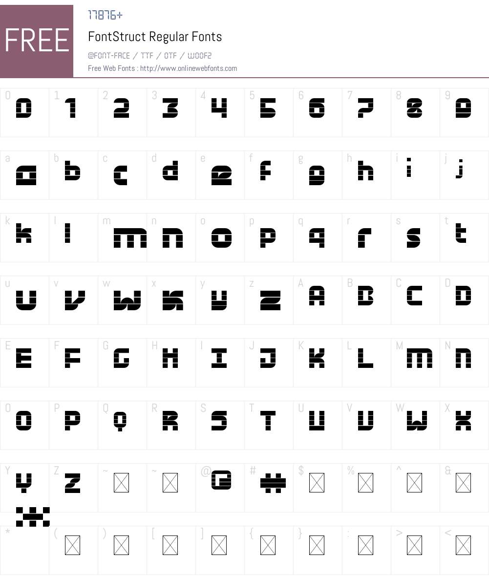 FontStruct 1.0 Fonts Free Download - OnlineWebFonts.COM
