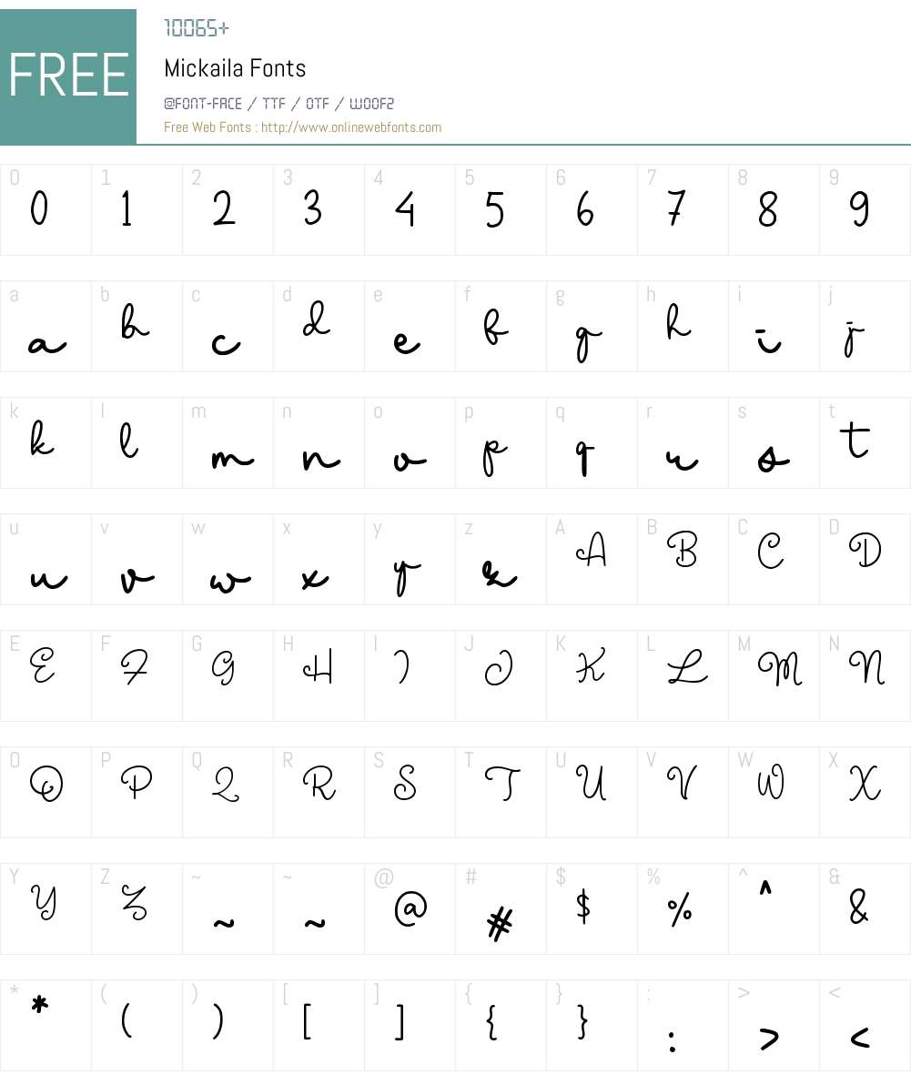 Mickaila 1.00;August 6, 2022;FontCreator 11.5.0.2430 64-bit Fonts Free ...