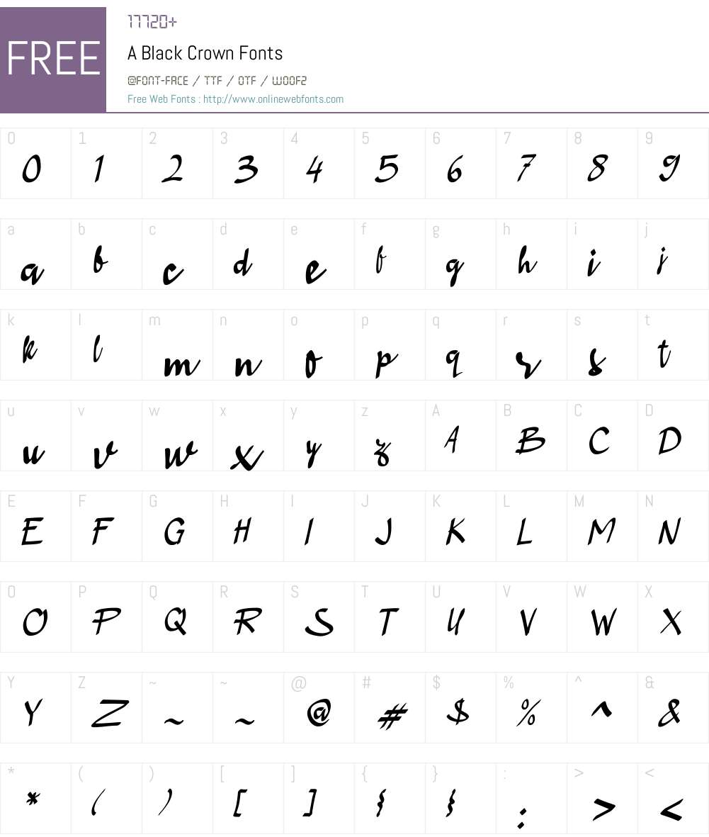 A Black Crown 001.001 Fonts Free Download - OnlineWebFonts.COM