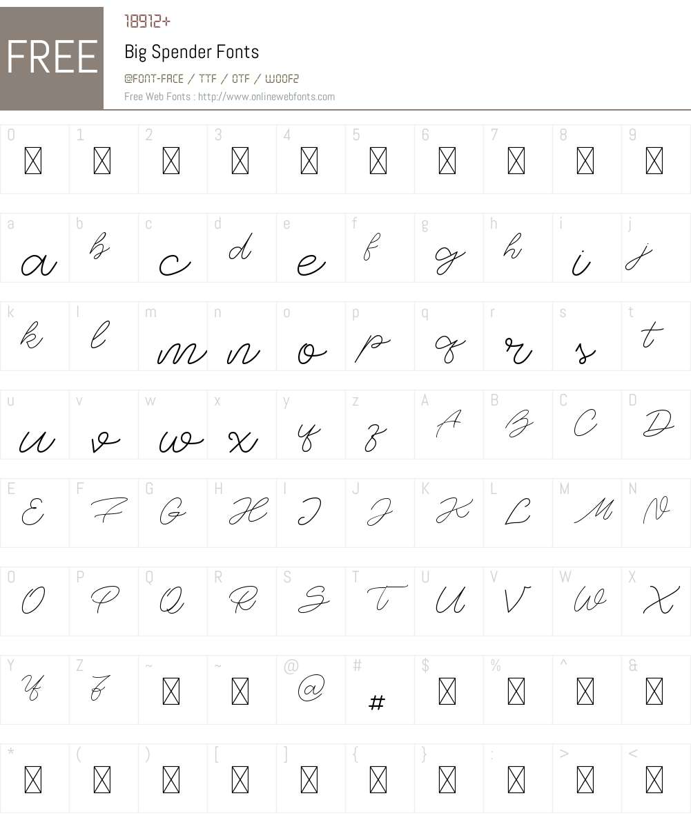 Big Spender 1.002;Fontself Maker 3.3.0 Fonts Free Download ...