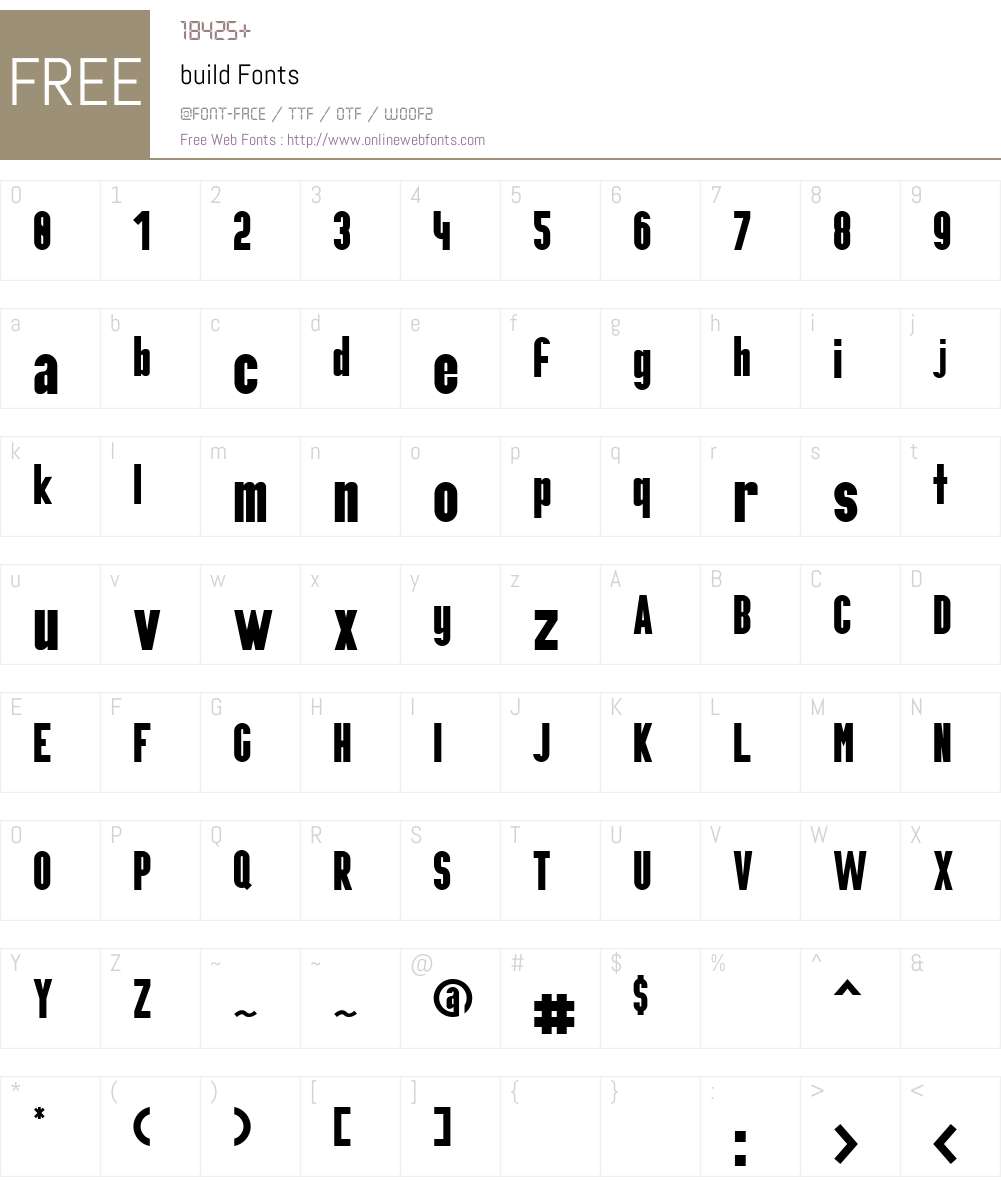 build 1.000 Fonts Free Download - OnlineWebFonts.COM