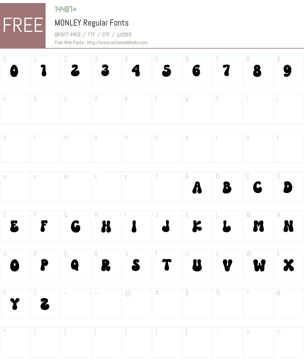 MONLEY 1.000 Fonts Free Download - OnlineWebFonts.COM