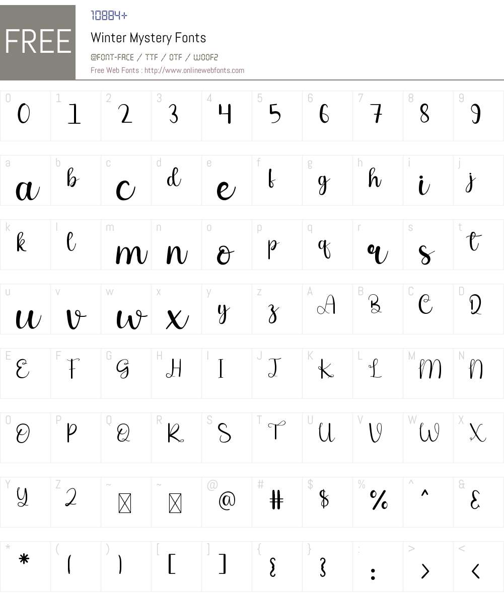 Winter Mystery 1.003;Fontself Maker 3.5.9 Fonts Free Download ...