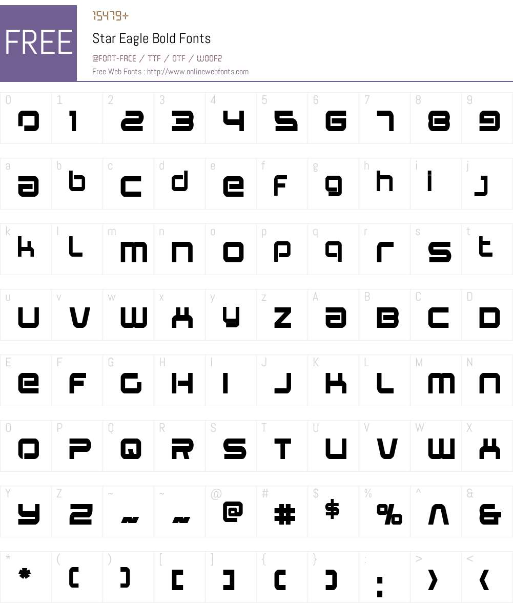Star Eagle Bold 001.000 Fonts Free Download - OnlineWebFonts.COM