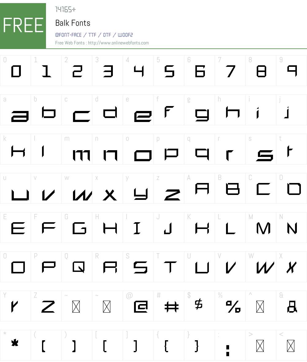 Balk 1.002;Fontself Maker 3.5.9 Fonts Free Download - OnlineWebFonts.COM