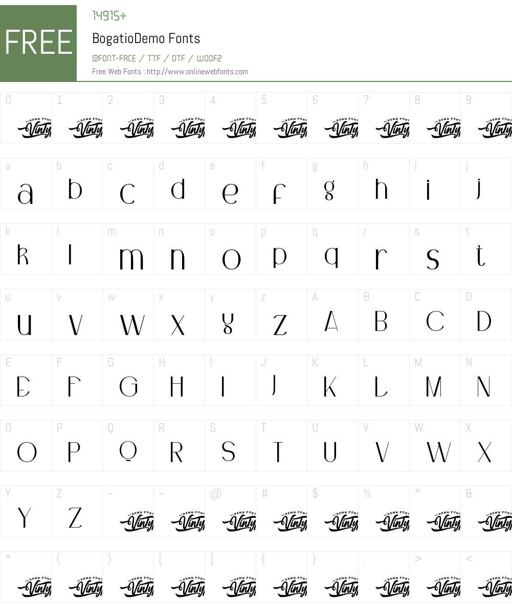 BogatioDemo 1.001;Fontself Maker 3.5.7 Fonts Free Download - OnlineWebFonts.COM