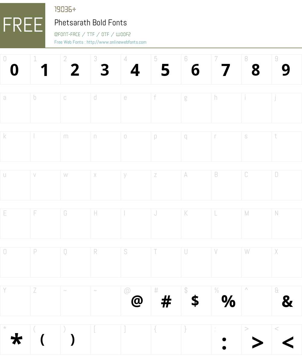 Phetsarath Bold 1.01 Fonts Free Download - OnlineWebFonts.COM