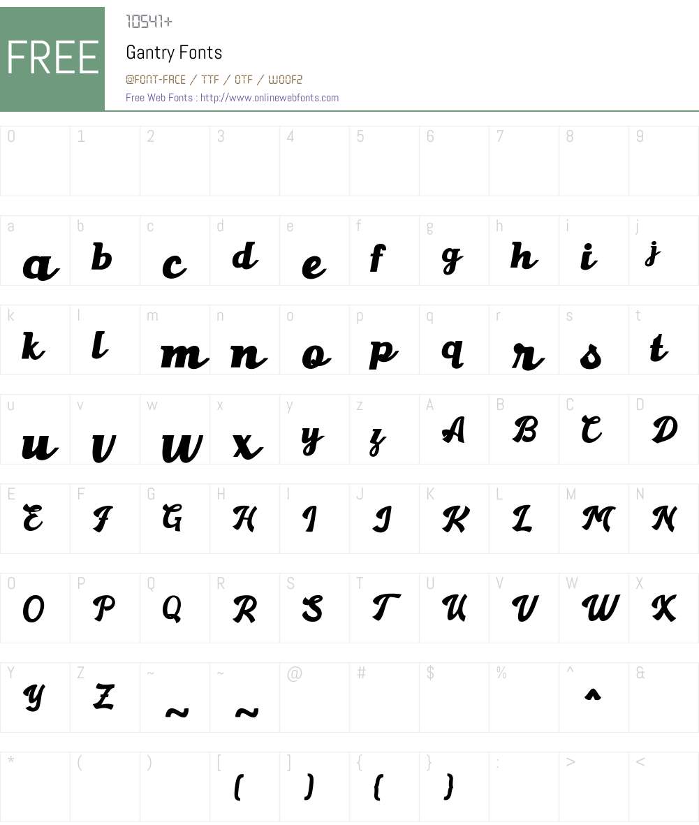 Gantry 1.000 Fonts Free Download - OnlineWebFonts.COM