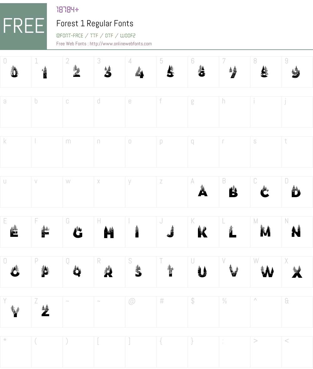 Forest 1 Fonts Free Download - OnlineWebFonts.COM