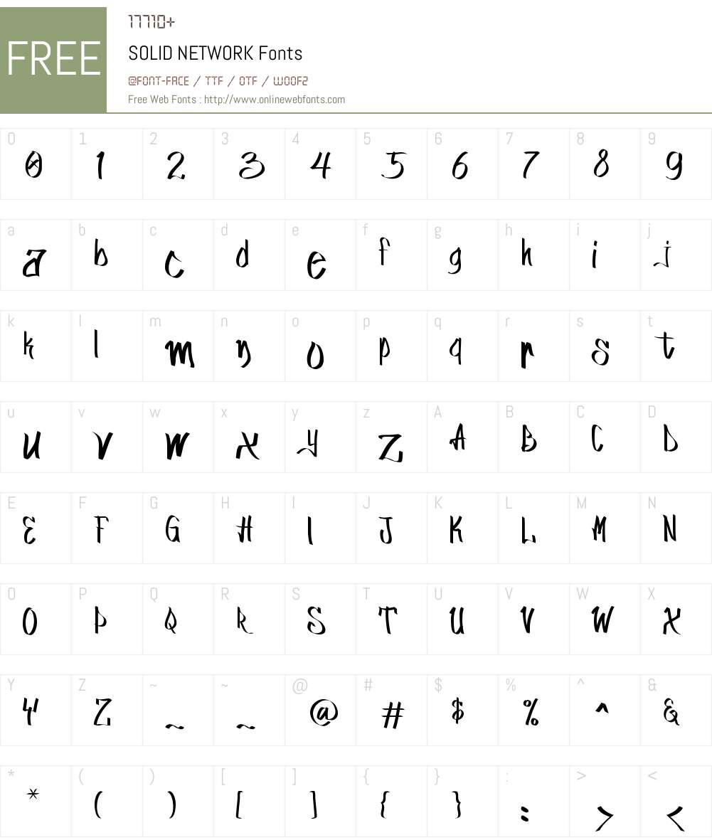 SOLID NETWORK 1.001;Fontself Maker 3.5.8 Fonts Free Download ...