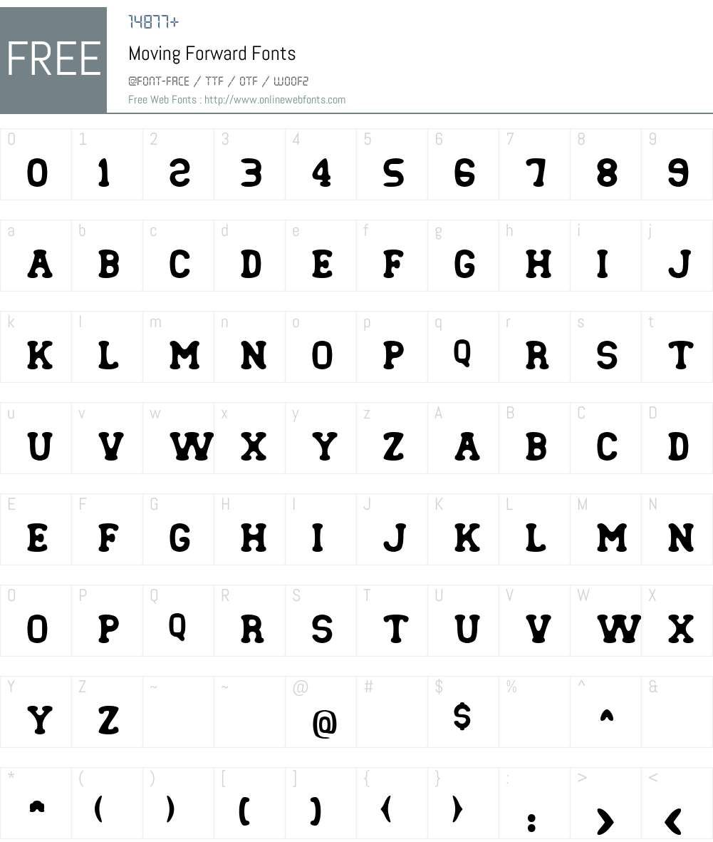 Moving Forward 1.000 Fonts Free Download - OnlineWebFonts.COM