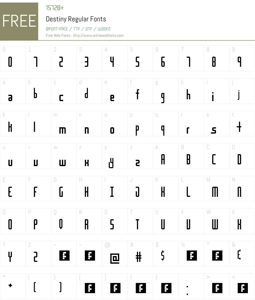 Destiny Regular 1.0 Fonts Free Download - OnlineWebFonts.COM