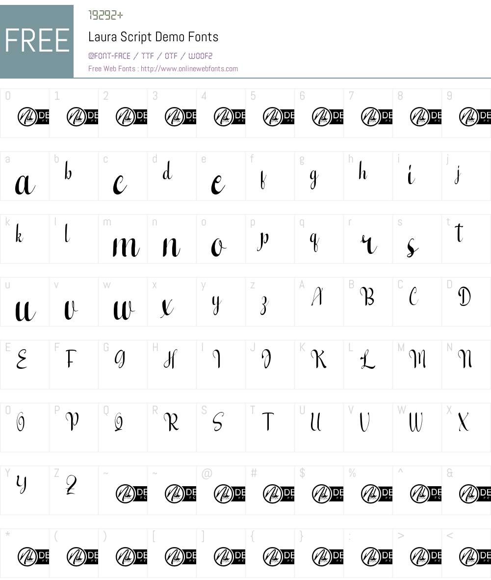 Laura Script Demo 1.002;Fontself Maker 3.5.4 Fonts Free Download ...