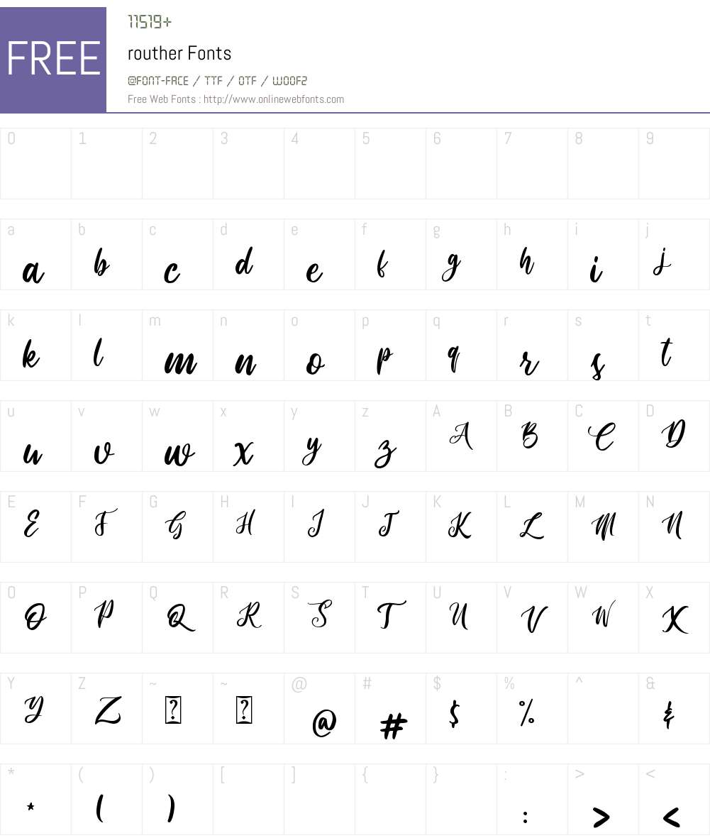 routher 1.00;January 22, 2019;FontCreator 11.5.0.2427 64-bit Fonts Free ...