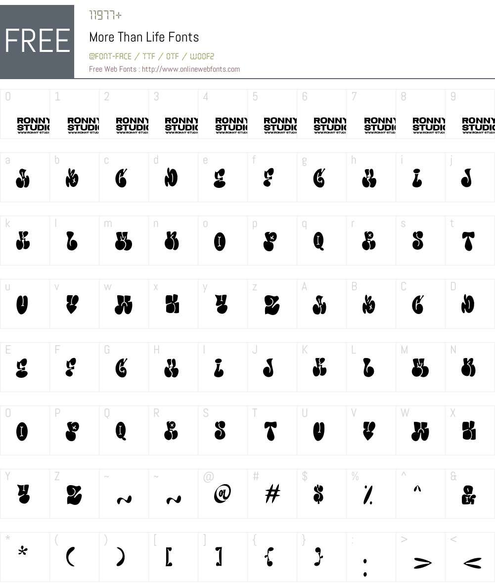 More Than Life 1.003;Fontself Maker 3.5.8 Fonts Free Download ...