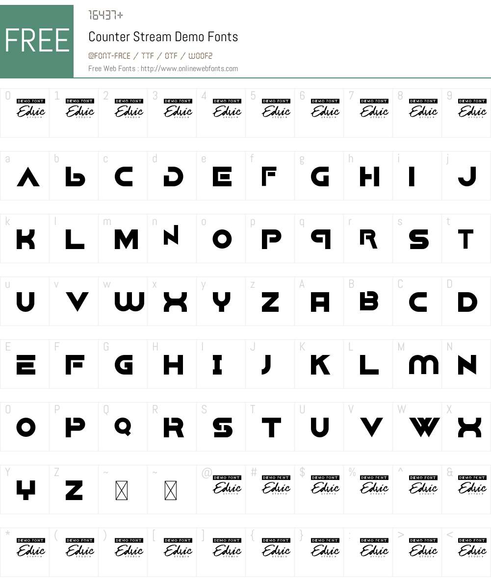 Counter Stream Demo 1.001;Fontself Maker 3.5.7 Fonts Free Download ...