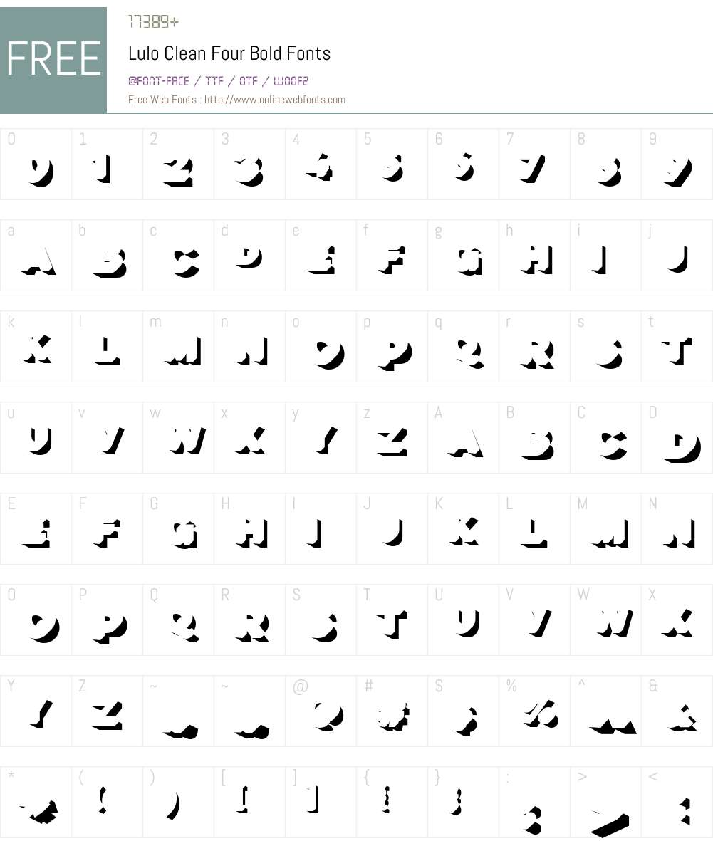 Lulo Clean Four Bold 1.000;com.myfonts.easy.yellow-design.lulo-clean ...