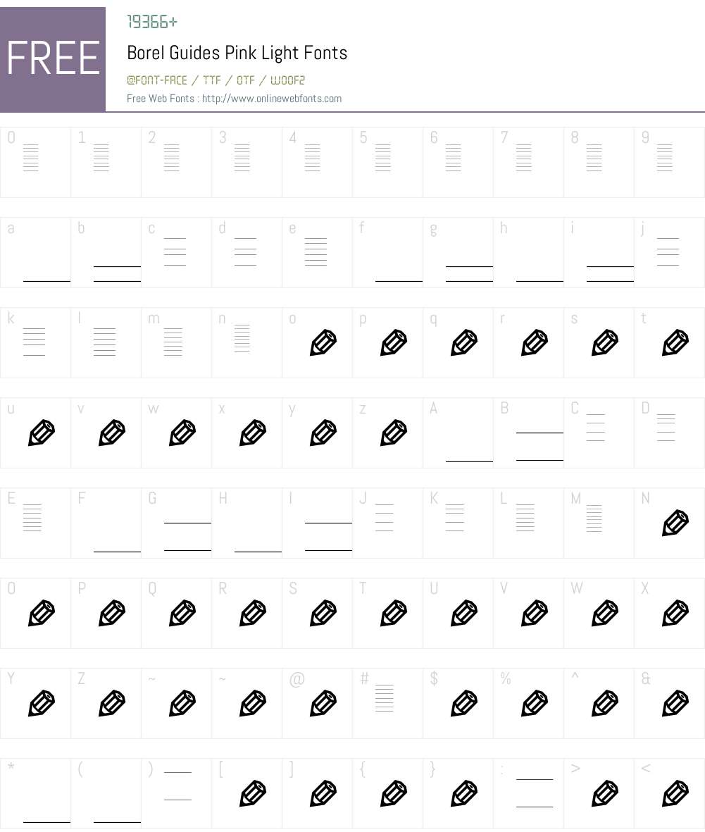 Borel Guides Pink Light 1.000 Fonts Free Download - OnlineWebFonts.COM