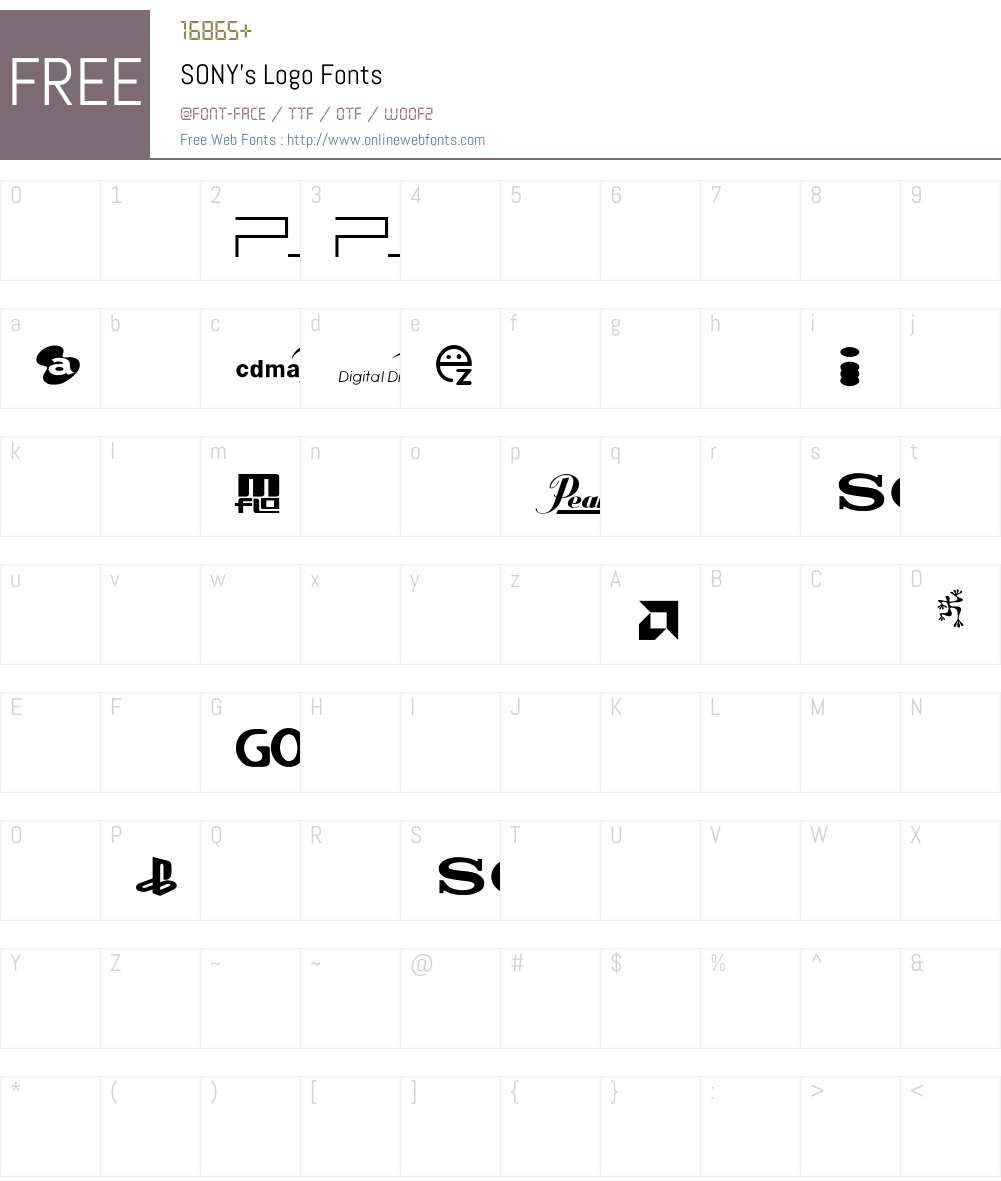 SONY's Logo 1.2 Fonts Free Download - OnlineWebFonts.COM