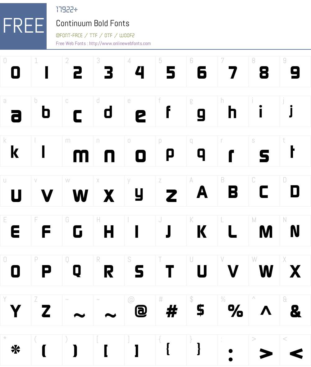 Continuum Bold V2 Macromedia Fontographer 4.1 5/6/96 Fonts Free ...