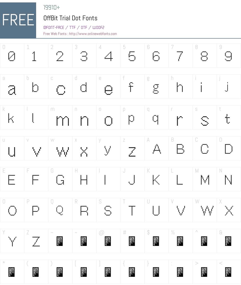 OffBit Trial 1.000 Fonts Free Download - OnlineWebFonts.COM