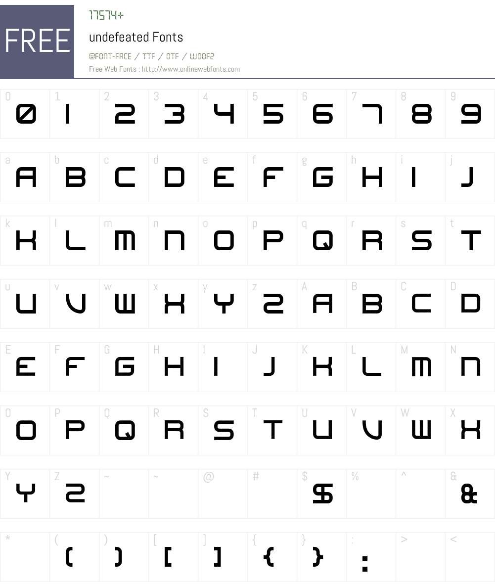 undefeated 1.000 Fonts Free Download - OnlineWebFonts.COM