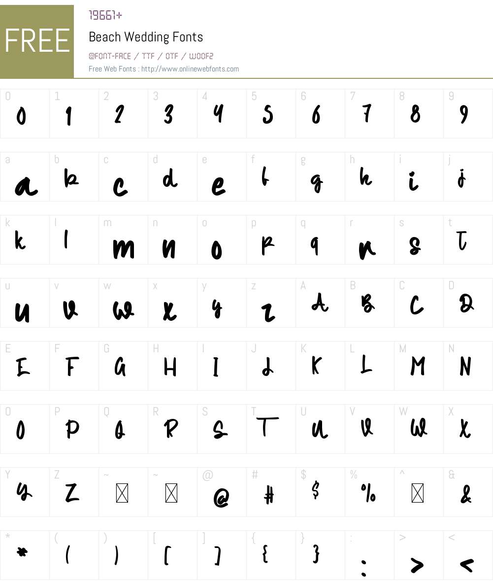 Beach Wedding 1.001;Fontself Maker 3.5.4 Fonts Free Download ...