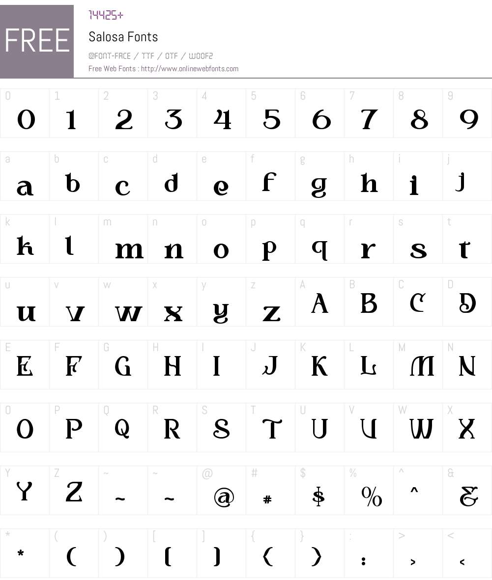 Salosa 1.024;Fontself Maker 3.5.7 Fonts Free Download - OnlineWebFonts.COM