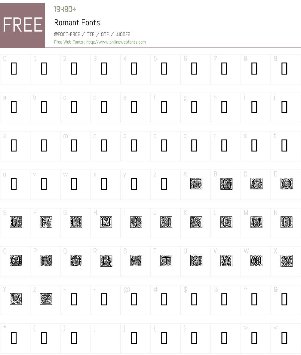 Romant Macromedia Fontographer 4.1 20-9-99 Fonts Free Download ...