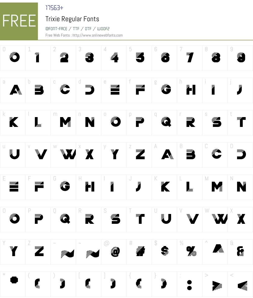 Trixie Regular Fonts Free Download - OnlineWebFonts.COM