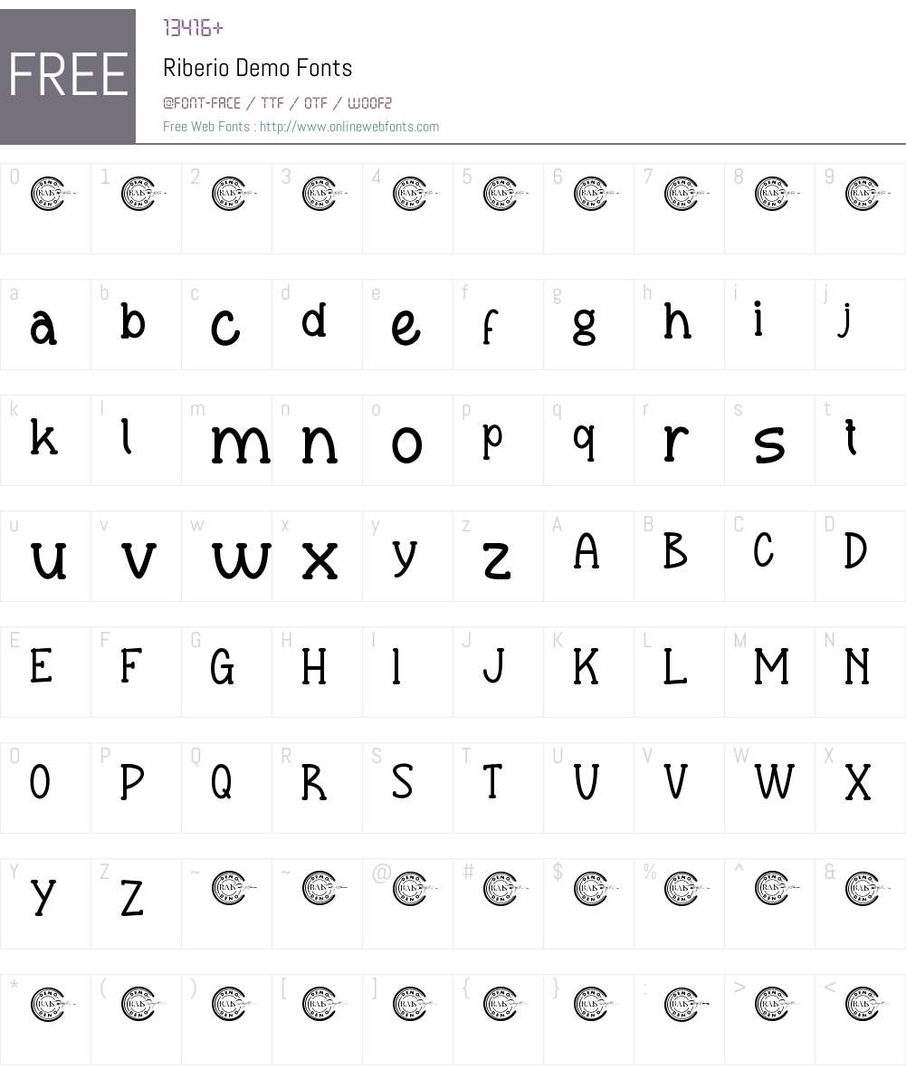 Riberio Demo 1.002;Fontself Maker 3.5.7 Fonts Free Download - OnlineWebFonts.COM