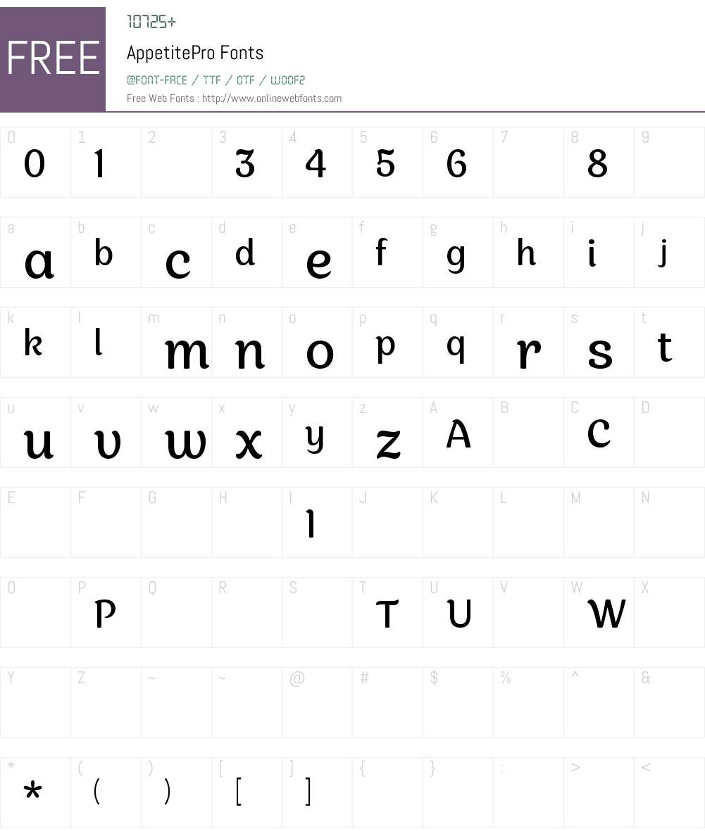AppetitePro 1.000;com.myfonts.easy.deniserebryakov.appetite-pro.regular ...