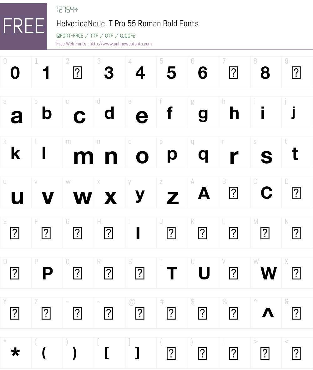 HelveticaNeueLT Pro 55 Roman Bold 2.000 Build 1000;com.myfonts.easy ...