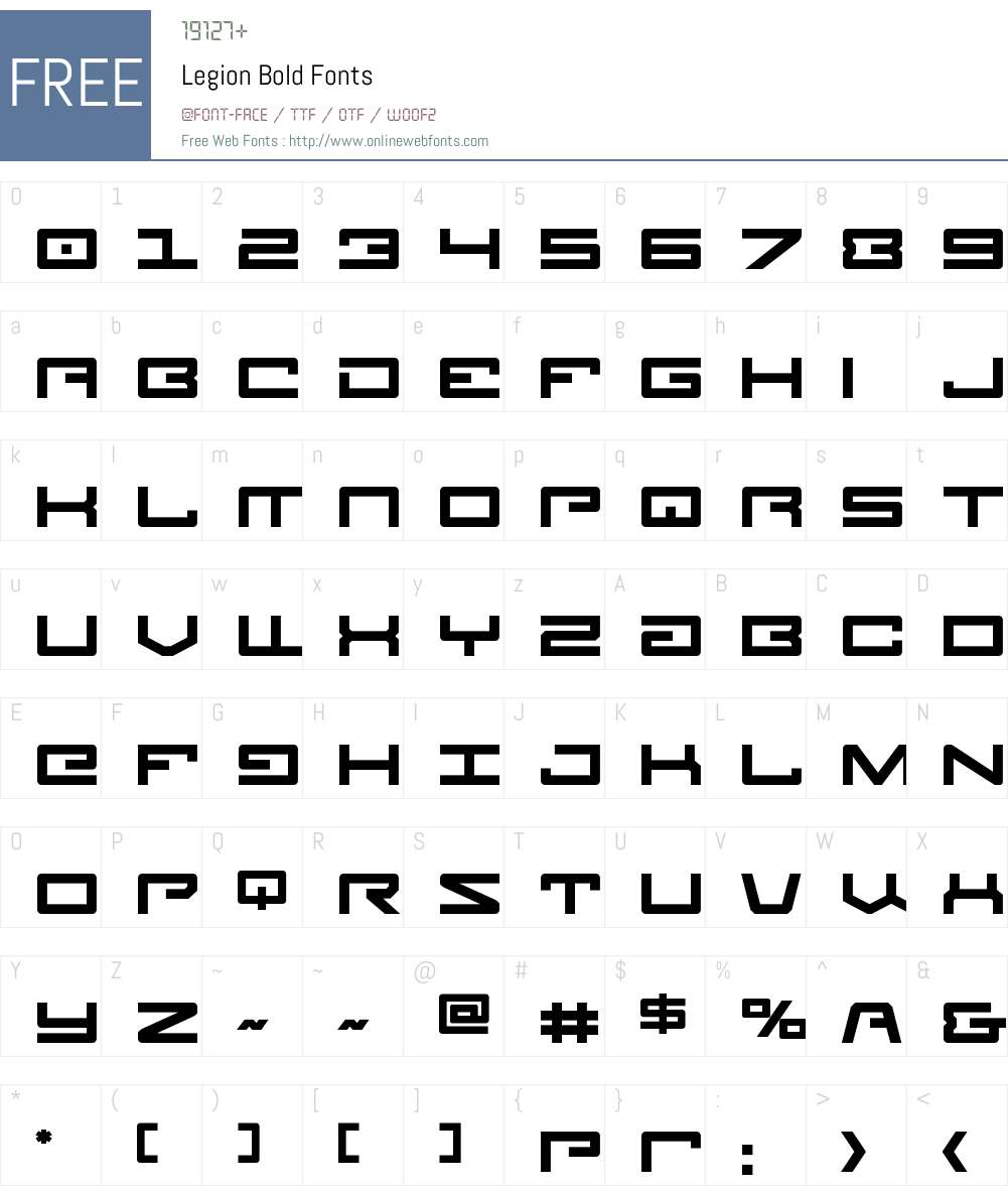 Legion Bold 4.0; 2015 Fonts Free Download - OnlineWebFonts.COM