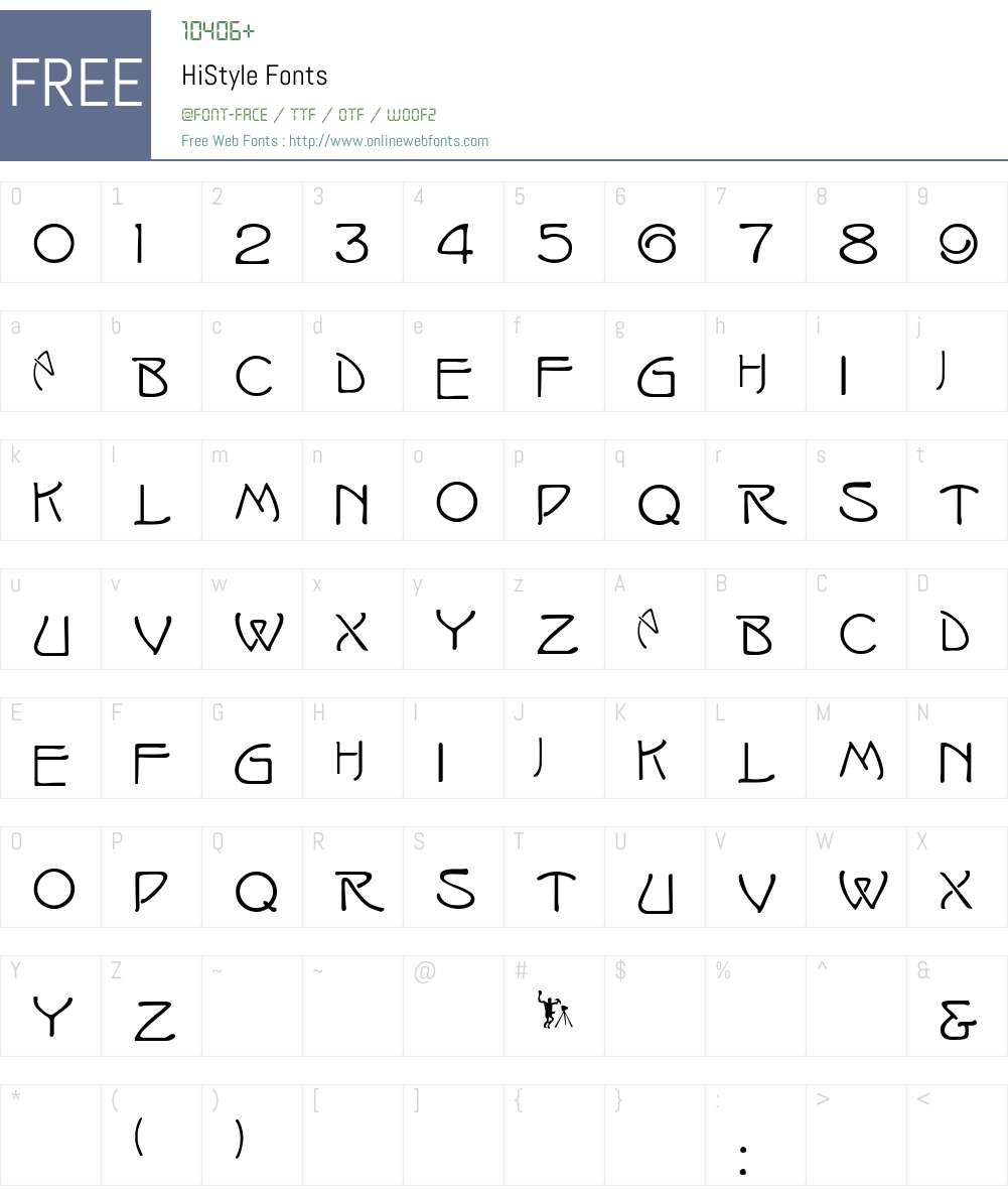 HiStyle Converted from D:FONTTEMPSTYLUS__.TF1 by ALLTYPE Fonts Free ...